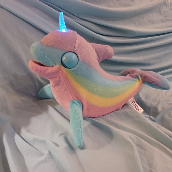 furreal pets | Toys | Furreal Pastel Rainbow Narwal Wavy Animatronic ...